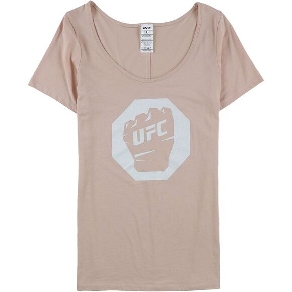 UFC | Tops | Ufc Womens Fist Inside Glitter Logo Graphic Tshirt Pink ...